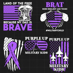 Purple up Png Month of the Military Child Png Purple up for Military ...