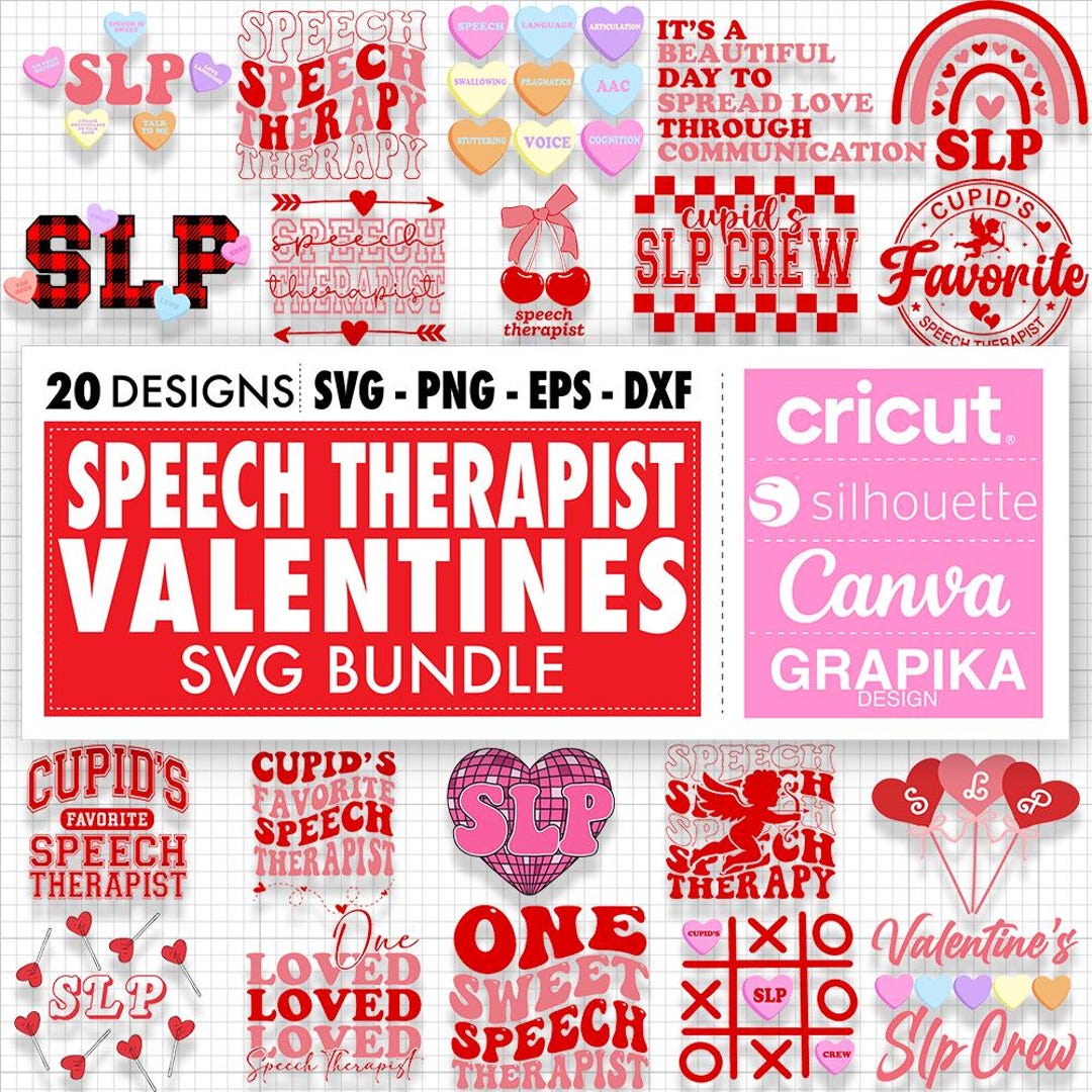 Slp Valentines Png for Speech Therapist Valentines Day Svg Speech ...