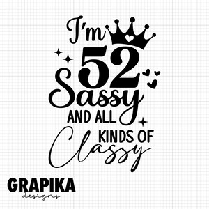 52nd Birthday Svg 52nd Birthday Png Happy Birthday Svg Cake Topper Svg ...