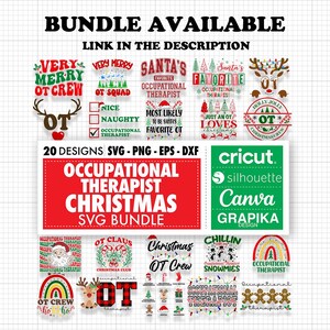 Christmas Occupational Therapy Svg for OT Christmas Gifts Merry Ot ...