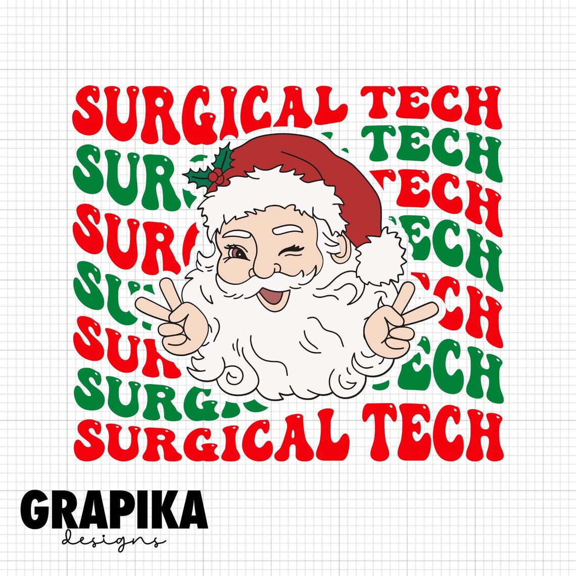 Surgical Tech Christmas Svg Scrub Tech Svg Christmas Surgical Tech Gift ...