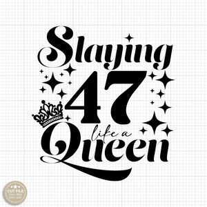 47th Birthday Svg 47th Birthday Png Happy Birthday Svg Cake Topper Svg ...
