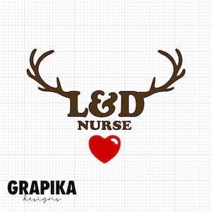 Labor and Delivery Christmas Nurse Svg for Ld Christmas Shirt Gift for ...