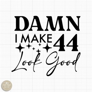 44th Birthday Svg 44th Birthday Png Happy Birthday Svg Cake Topper Svg ...