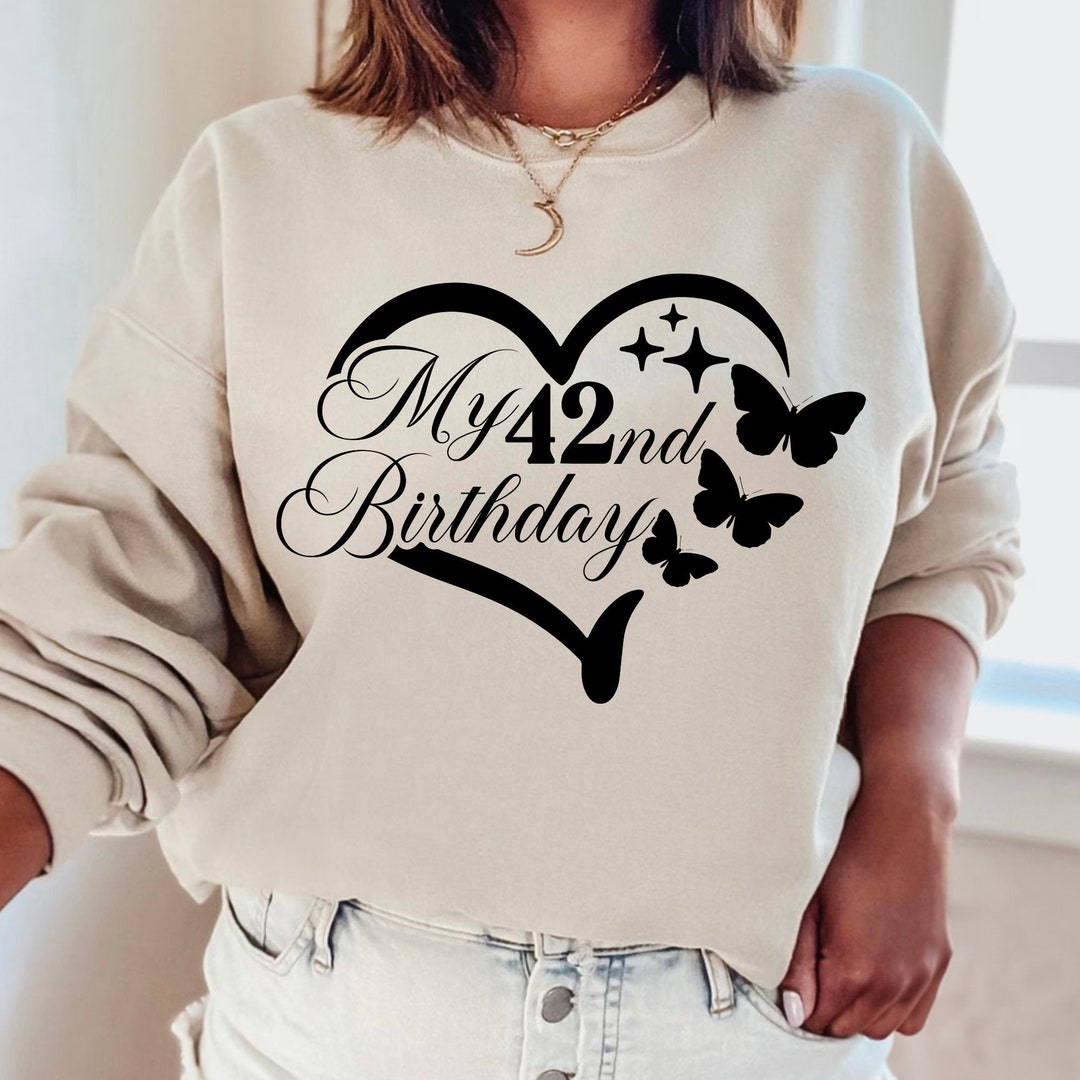 42nd Birthday Svg 42nd Birthday Png Happy Birthday Svg Cake Topper Svg ...