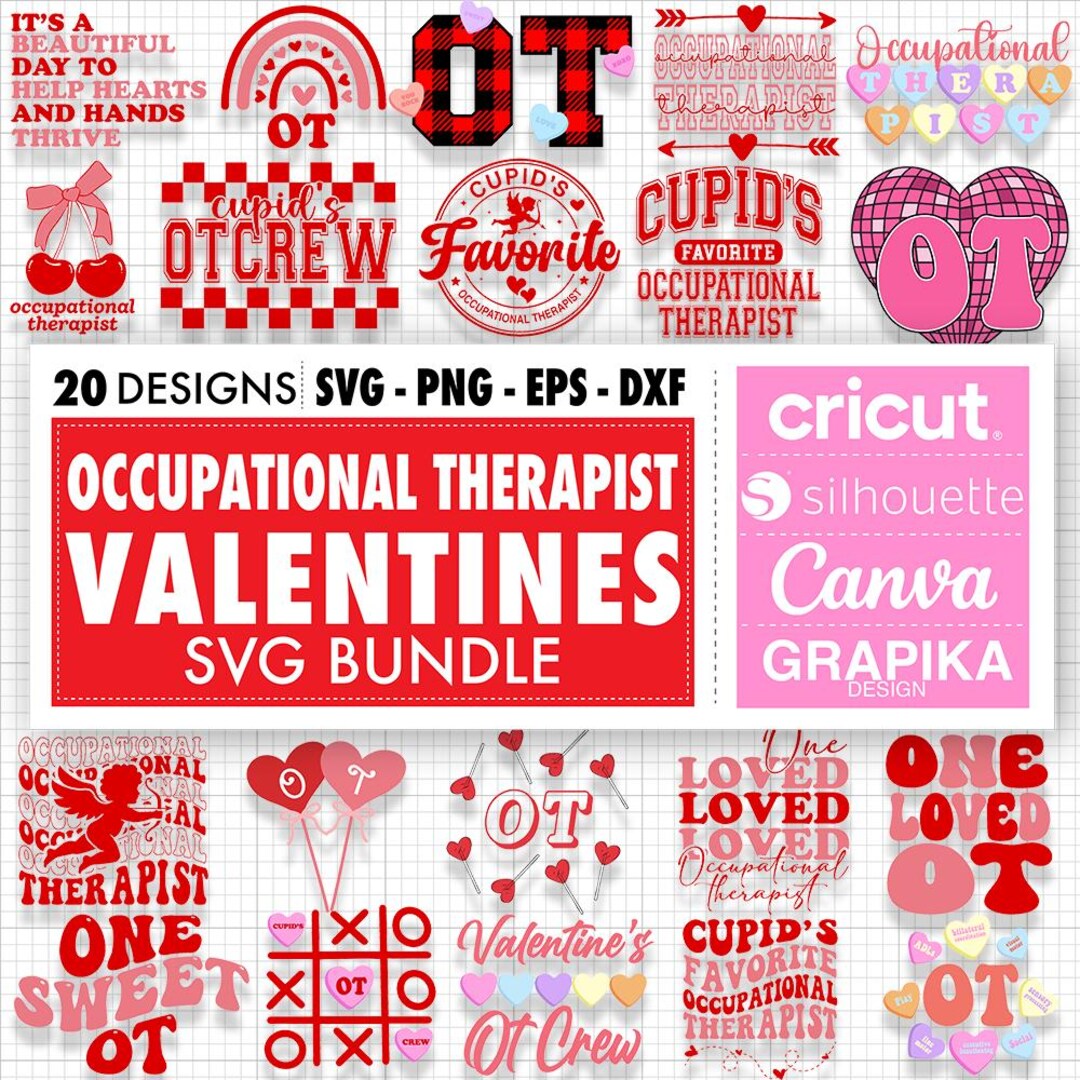 Occupational Valentines Svg for Occupational Therapist Gift ...