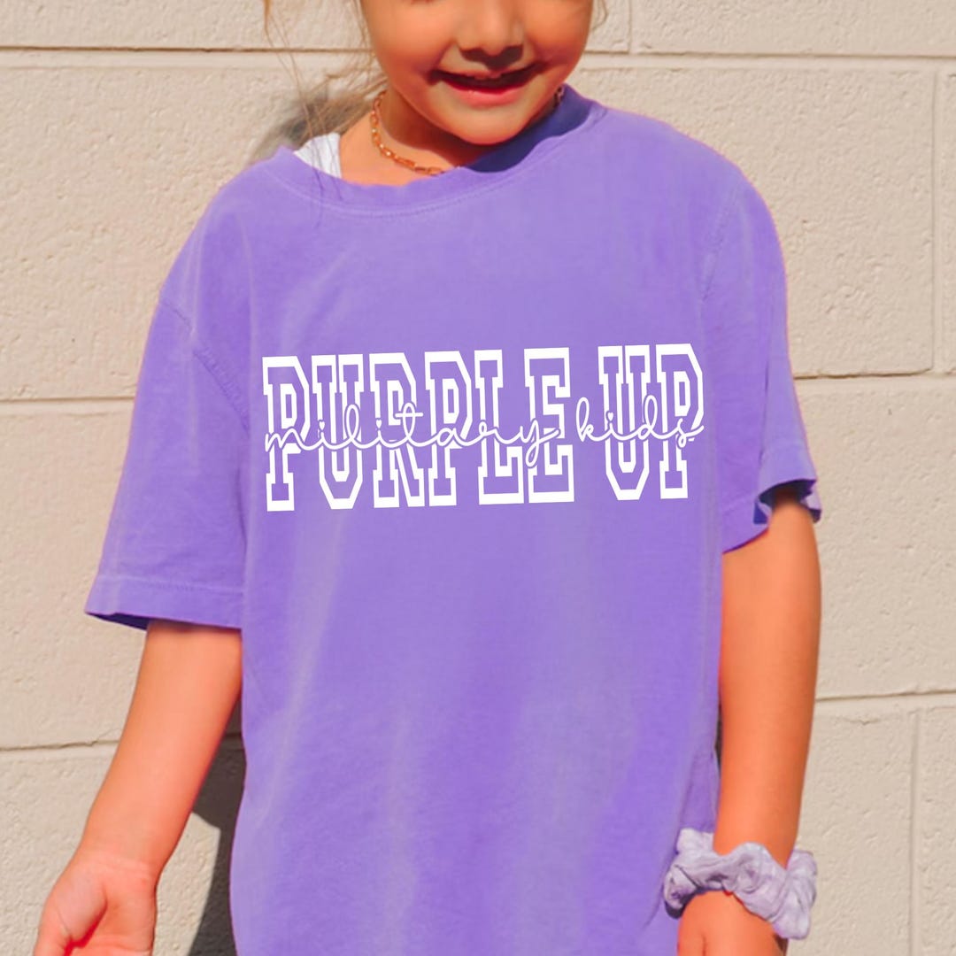 Purple up Day for Military Child Png Military Kids Svg for Military ...