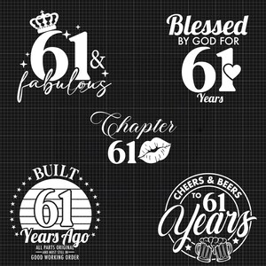 61st Birthday Svg 61st Birthday Png Birthday Girl Svg Its My Birthday ...