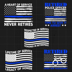 Police Retirement Svg Retirement Gift Police Officer Gifts American ...