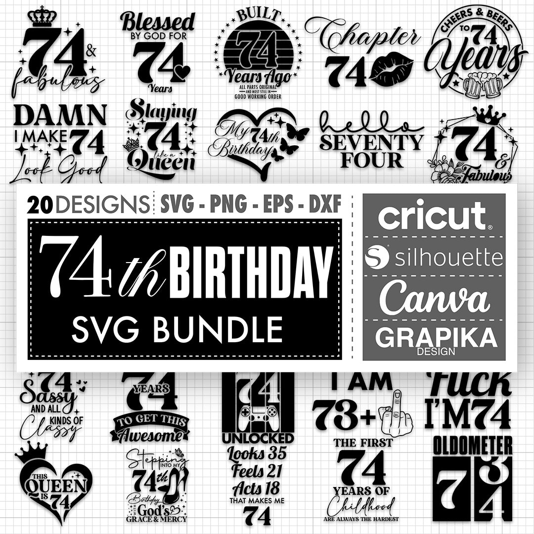 74th Birthday Svg 74th Birthday Png Birthday Girl Svg Its My Birthday ...