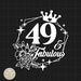 49th Birthday Svg 49th Birthday Png Happy Birthday Svg Cake Topper Svg ...