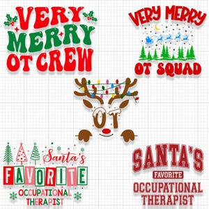 Christmas Occupational Therapy Svg for OT Christmas Gifts Merry Ot ...