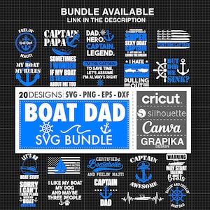 Boating Dad Svg Boating Svg Boating Shirt Fathers Day Svg Fathers Day ...