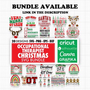 Christmas Occupational Therapy Svg for OT Christmas Gifts Merry Ot ...