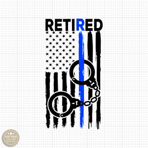 Police Retirement Svg Retirement Gift Police Officer Gifts American ...