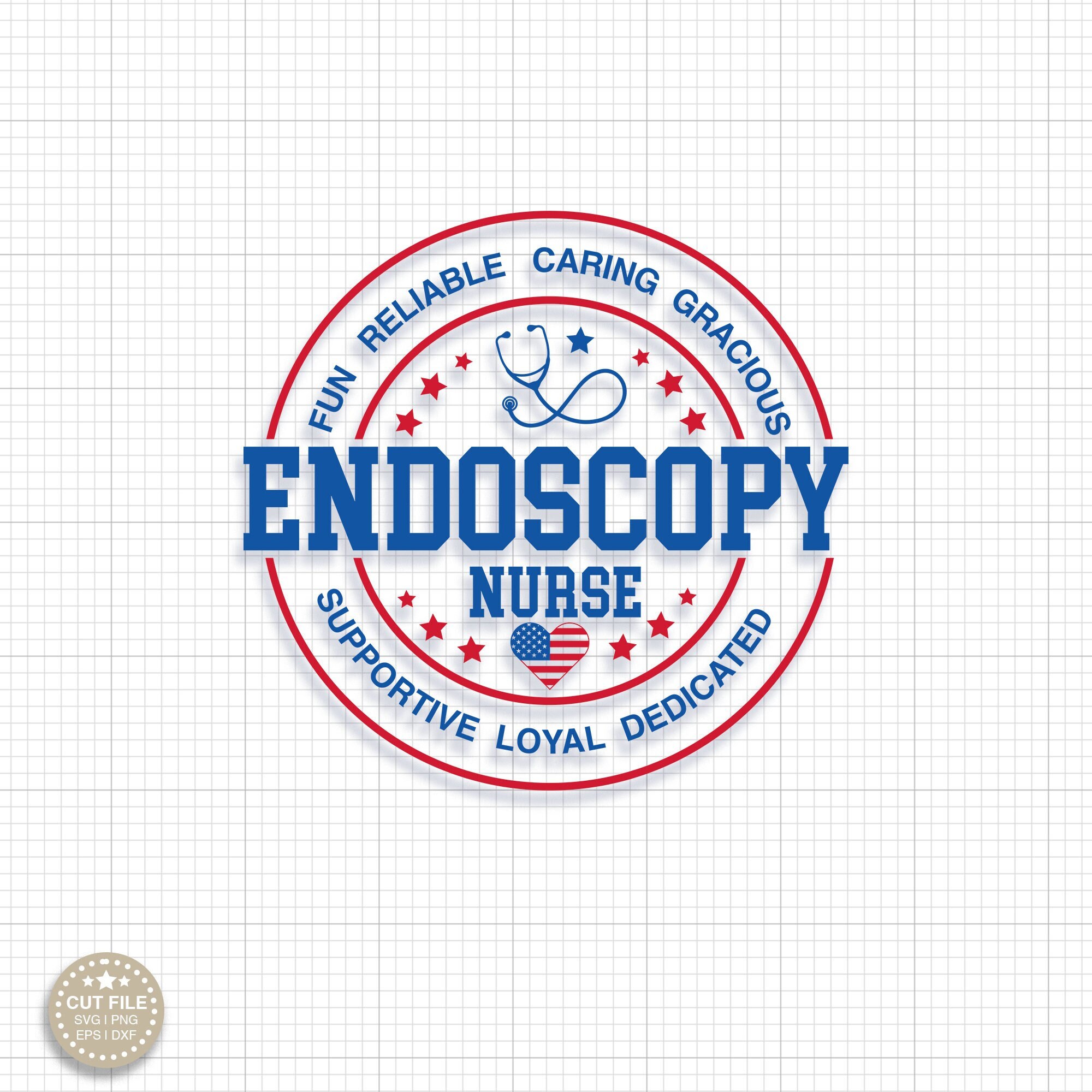 Nurse 4th of July Svg Endoscopy Nurse Svg Stethoscope Svg 4th - Etsy ...