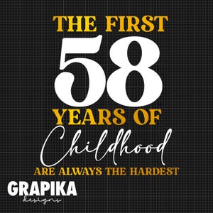 58th Birthday Svg 58th Birthday Png Happy Birthday Svg Cake Topper Svg ...