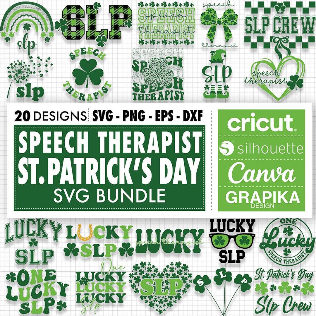 Speech Therapist St Patricks Day Png for Speech Language Pathologist ...