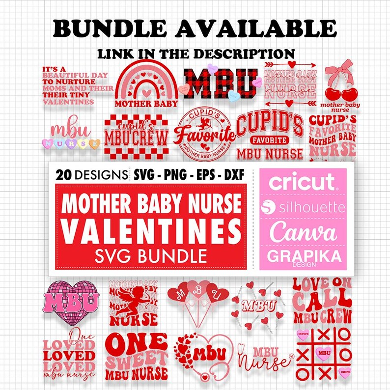 Mother Baby Nurse Valentine Png Mbu Nurse Valentines Svg Mother Baby ...