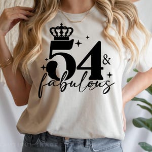 54th Birthday Svg 54th Birthday Png Happy Birthday Svg Cake Topper Svg ...