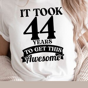 44th Birthday Svg 44th Birthday Png Happy Birthday Svg Cake Topper Svg ...