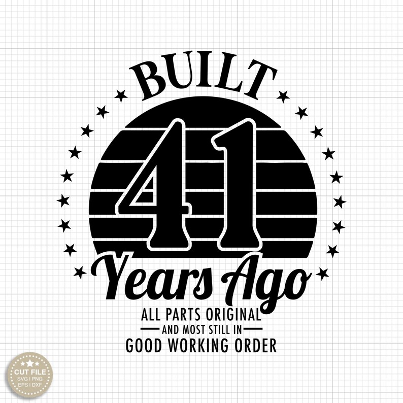 41st Birthday Svg 41st Birthday Png Happy Birthday Svg Cake Topper Svg ...