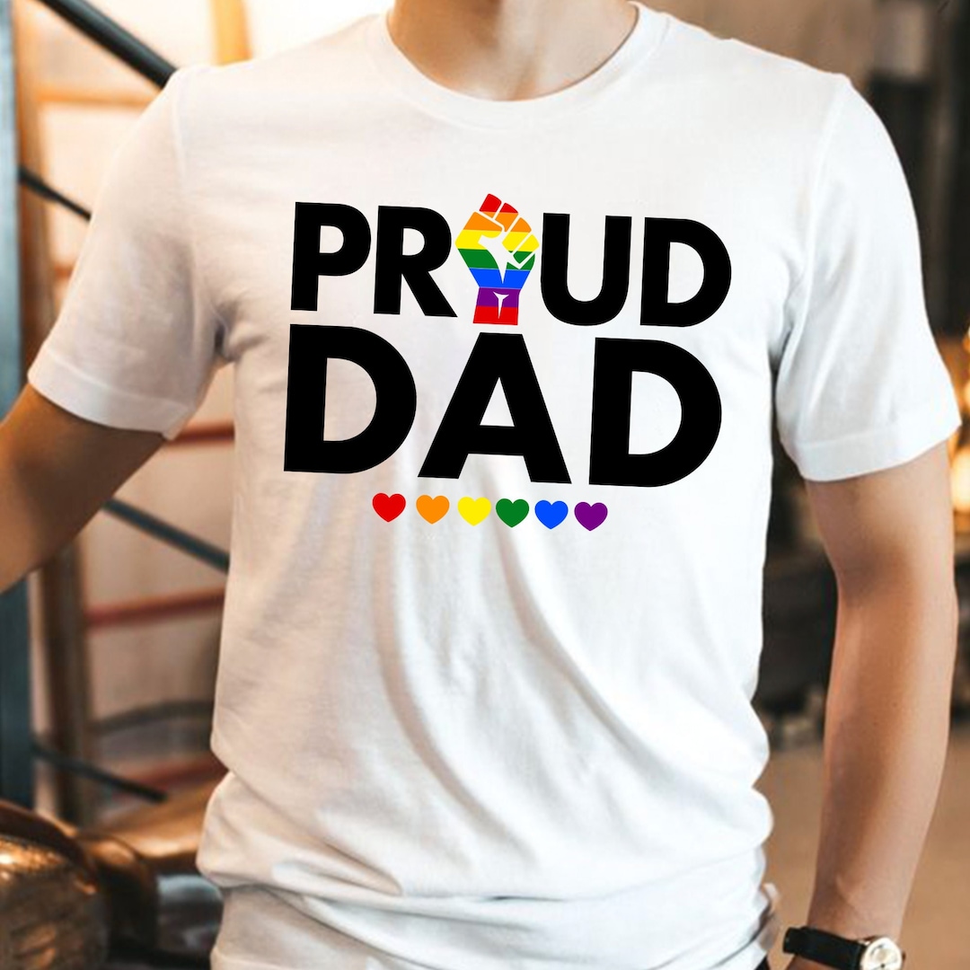 Proud Dad Svg Pride Svg LGBT Svg Ally Shirt Pride Dad Svg Proud Dad ...