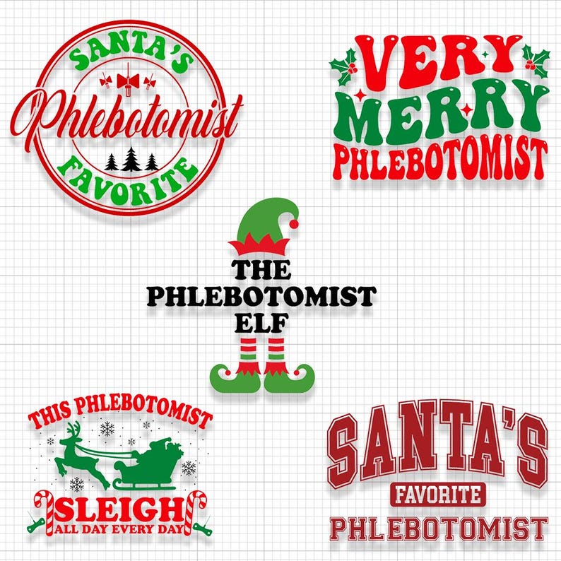 Phlebotomy Christmas Svg for Phlebotomist Christmas Shirt Svg for Xmas ...