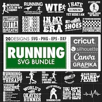 Running Svg - Etsy
