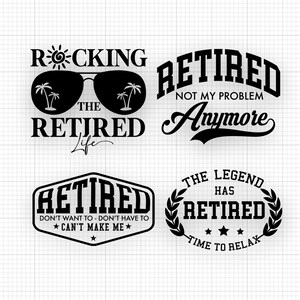 Retirement Svg Retired Svg Retirement Gift Officially Retired Svg ...