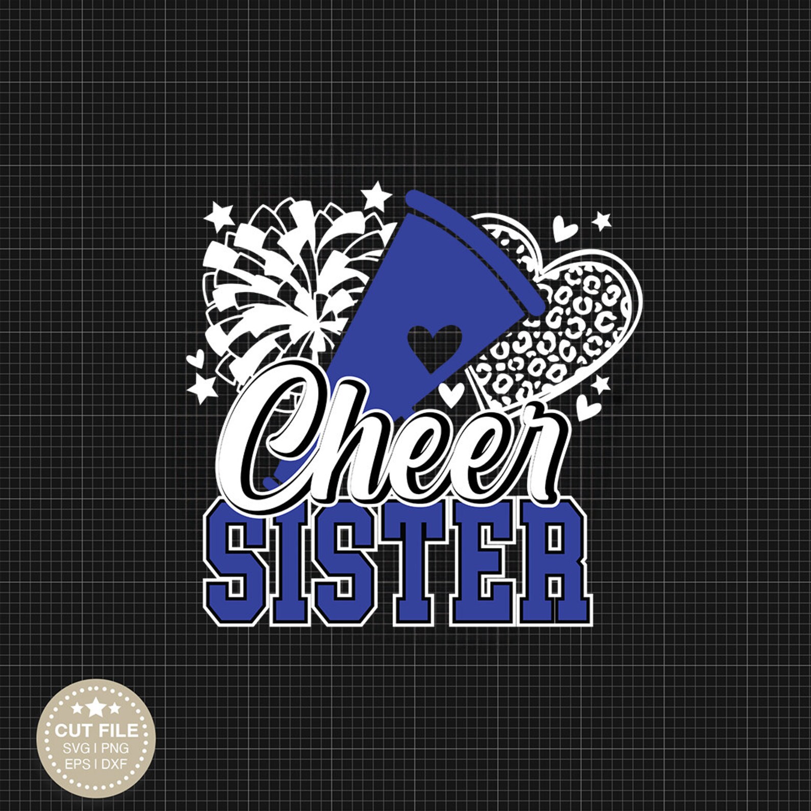 Cheer Sister Svg Proud Cheer Sister Svg Senior Cheer Sister Svg ...