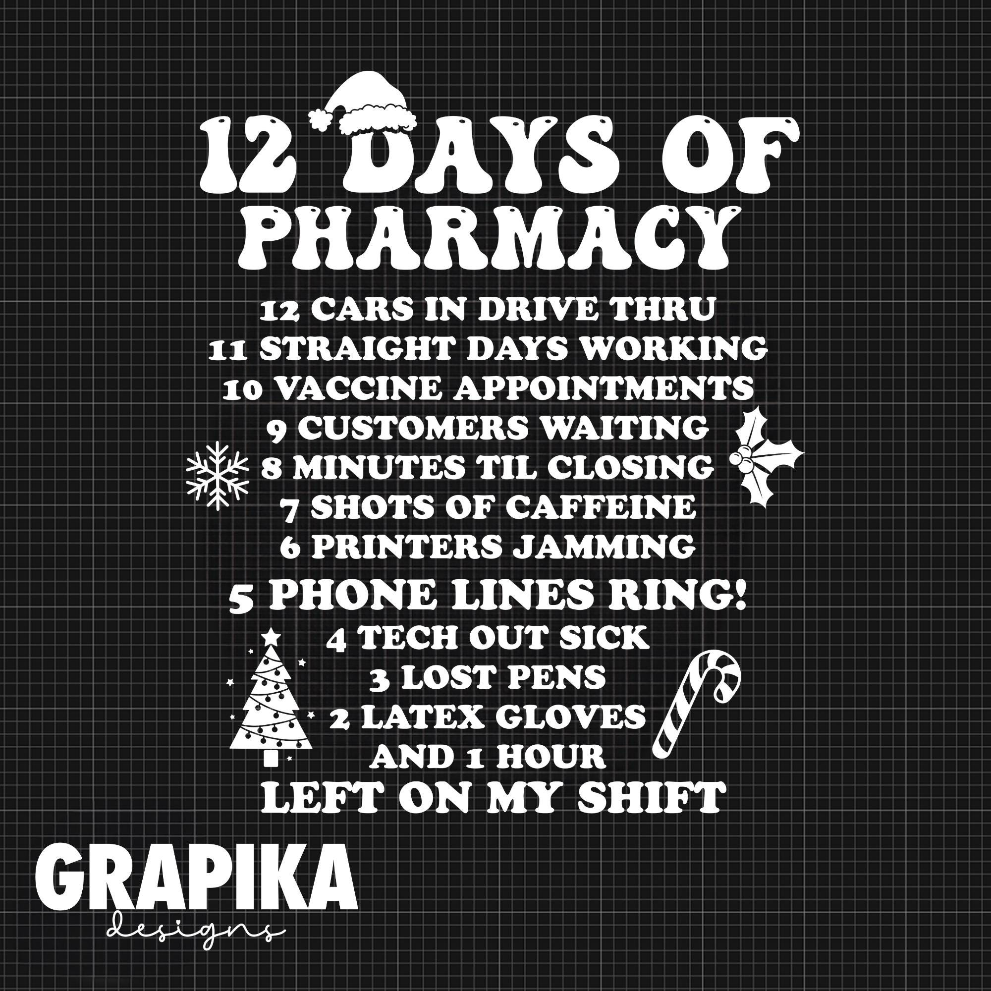 Pharmacist Christmas Svg for Pharmacy Crew Xmas Pharmacist Svg Gift for ...