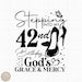 42nd Birthday Svg 42nd Birthday Png Happy Birthday Svg Cake Topper Svg ...