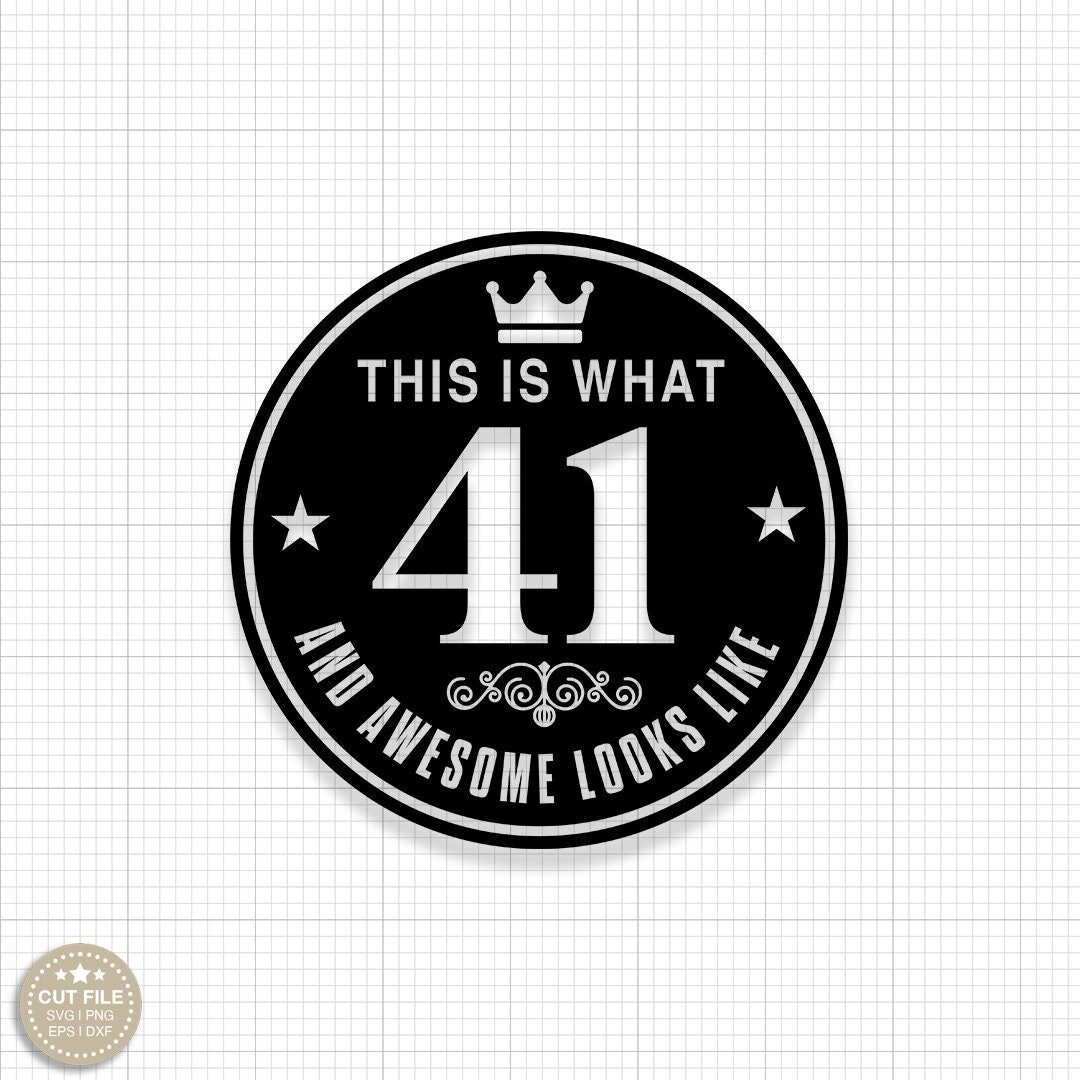 41st Birthday Svg Vintage 41st Birthday Svg 41st Svg Happy - Etsy