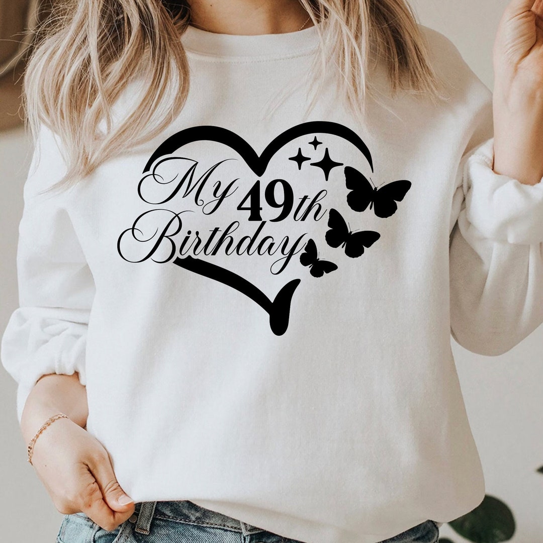 49th Birthday Svg 49th Birthday Png Happy Birthday Svg Cake Topper Svg ...