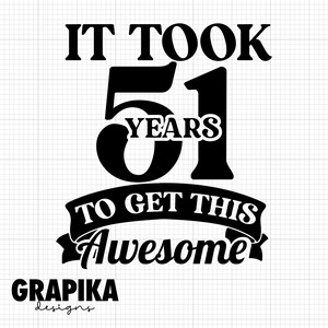 51st Birthday Svg 51st Birthday Png Happy Birthday Svg Cake Topper Svg ...