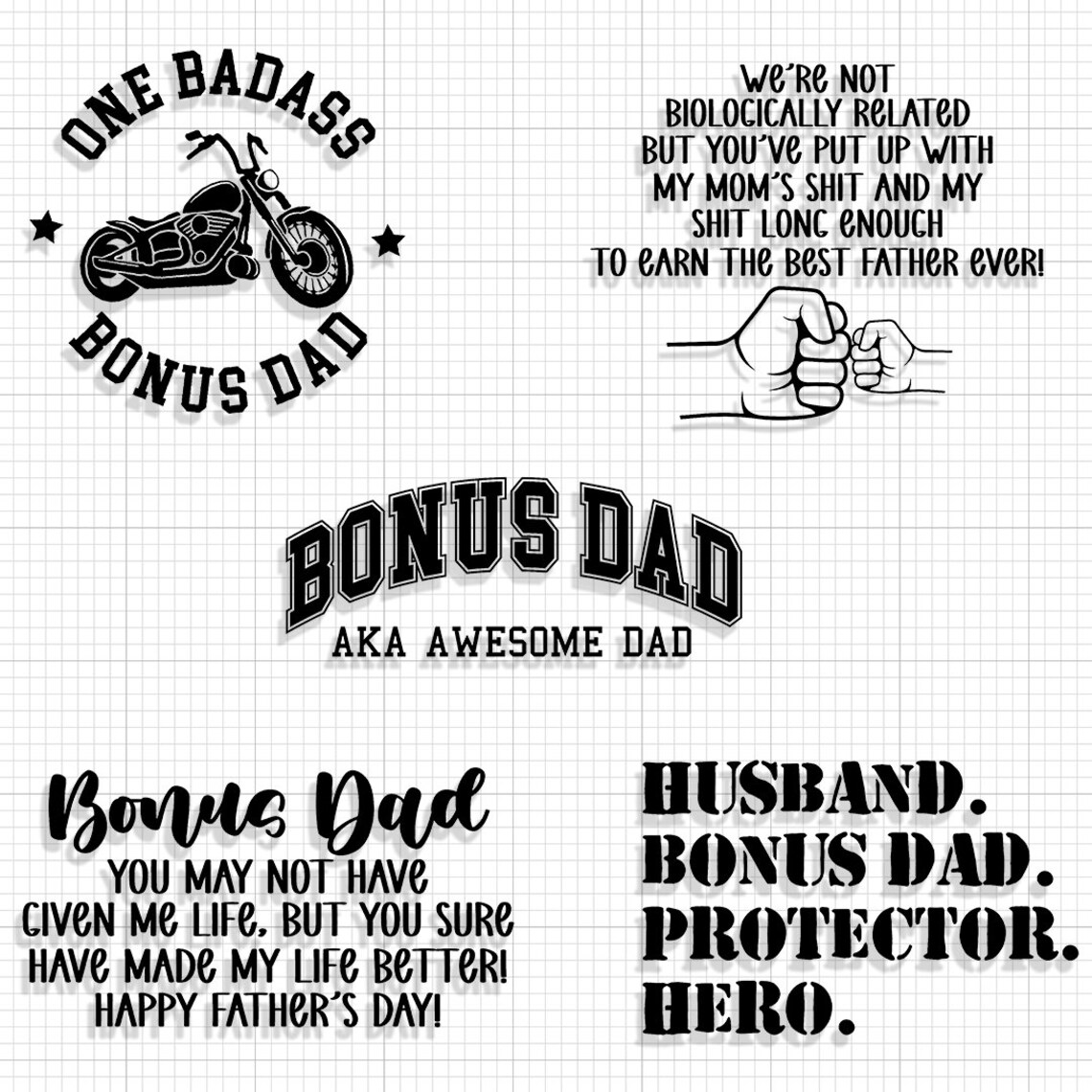 Bonus Dad Svg Bonus Dad Shirt Bonus Dad Gift Dad Svg Super Dad Svg ...