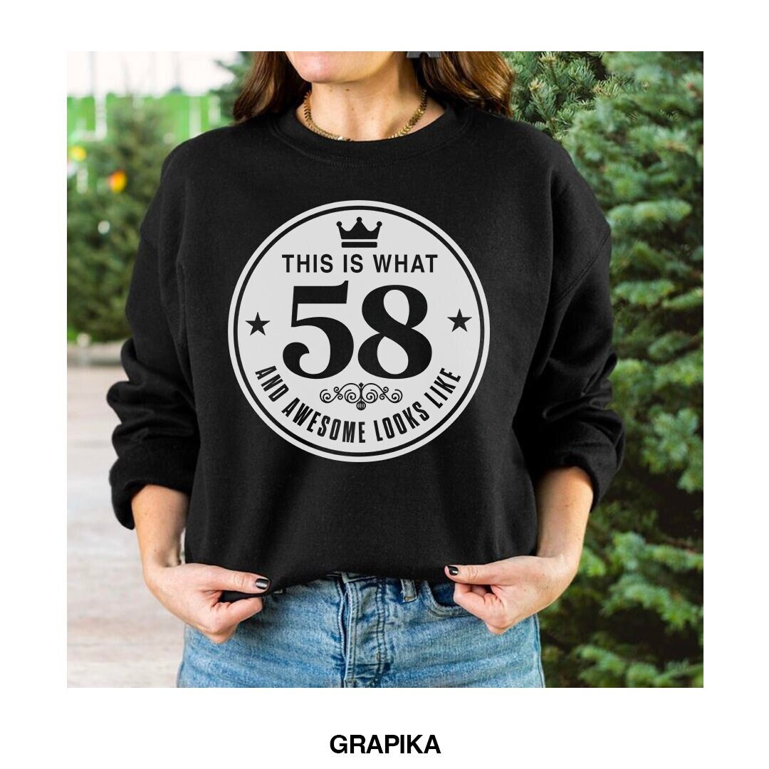 58th Birthday Svg 1965 Birthday Svg 58 Birthday Shirt Svg Gift for 58th ...