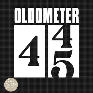 45th Birthday Svg 45th Birthday Png Happy Birthday Svg Cake Topper Svg ...