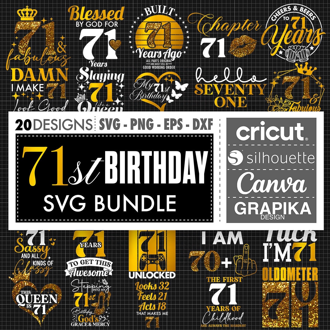 71st Birthday Svg 71st Birthday Png Birthday Girl Svg Its My Birthday ...