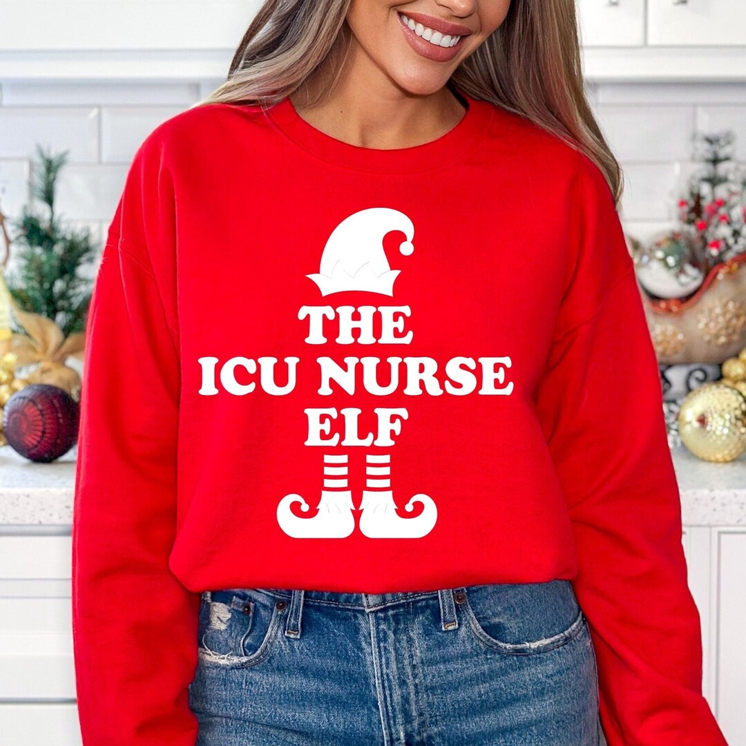 Icu Nurse Christmas Svg for Icu Nurse Gift Icu Nurse Shirt Svg for ...