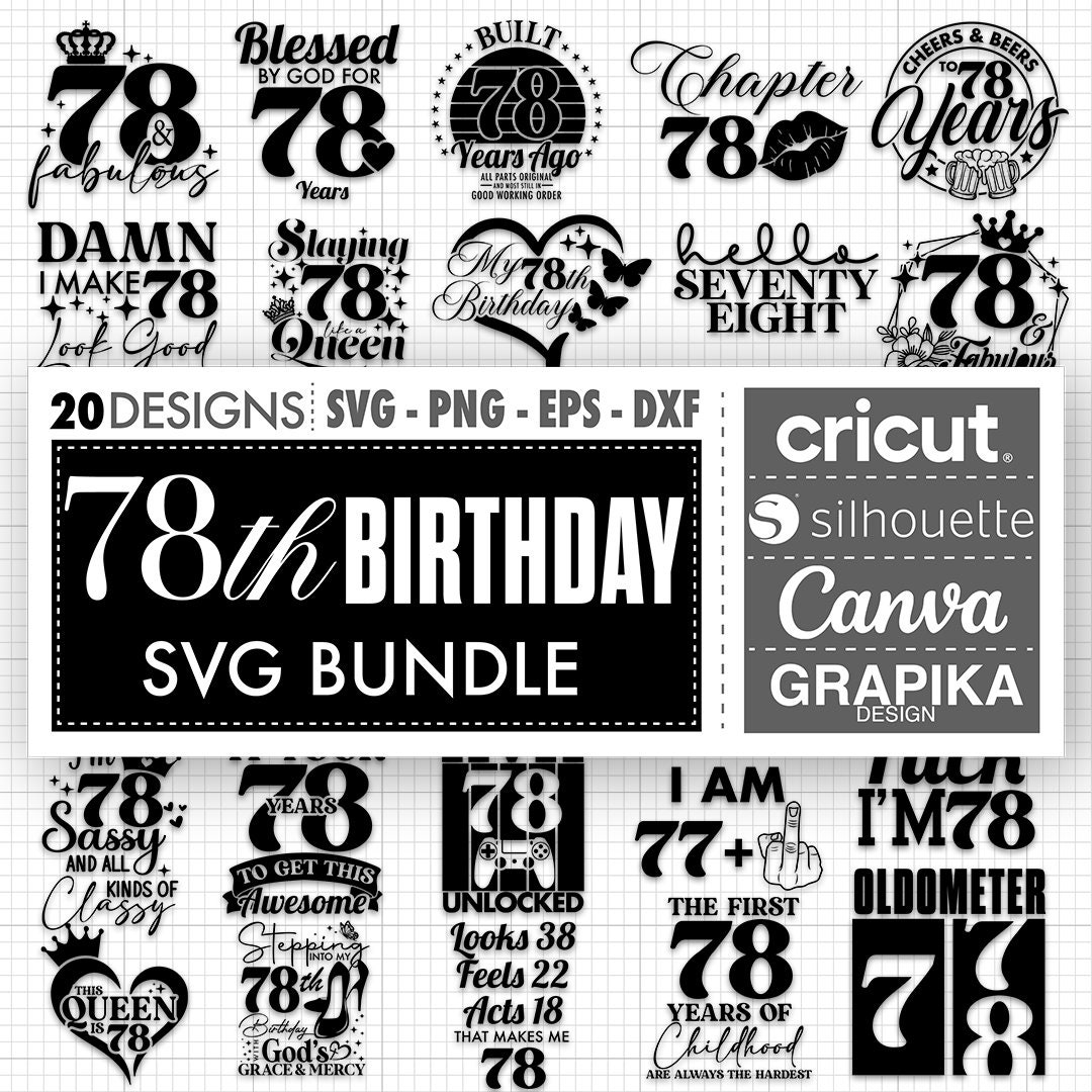78th Birthday Svg 78th Birthday Png Birthday Girl Svg Its My Birthday ...