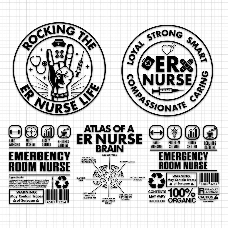 ER Nurse Svg Emergency Nurse Svg Er Nurse Stethoscope Svg Emergency ...