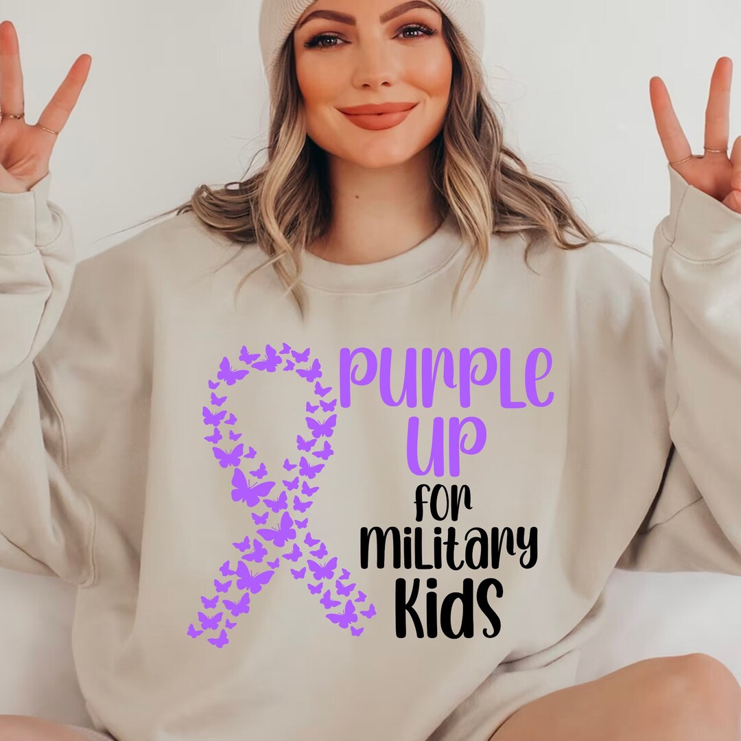 Purple up for Military Kids Svg Military Child Svg Purple up Svg ...