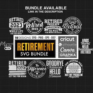 Retirement Svg Retired Svg Retirement Gift Officially Retired Svg ...
