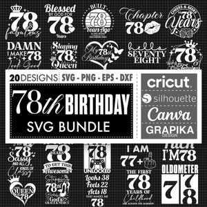 78th Birthday Svg 78th Birthday Png Birthday Girl Svg Its My Birthday ...