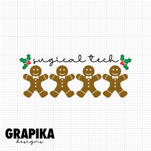 Surgical Tech Christmas Svg Scrub Tech Svg Christmas Surgical Tech Gift ...