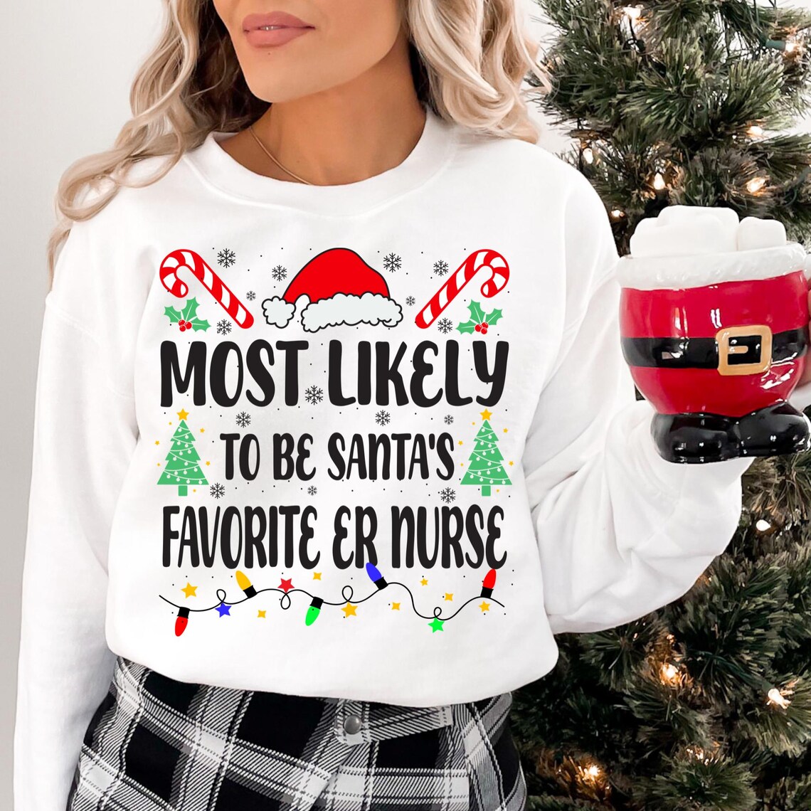 ER Nurse Christmas Svg for Merry Christmas Svg Emergency Nurse Svg for ...