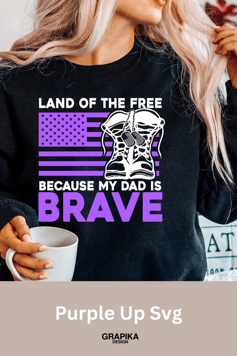 Purple up for Military Kids Svg Military Child Svg Purple up Svg ...