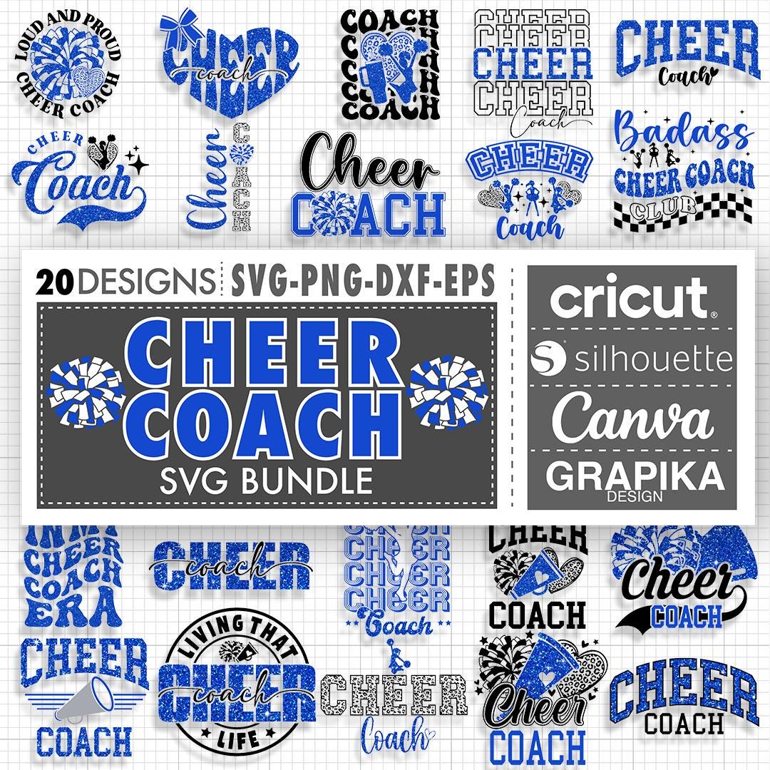 Cheer Coach Svg Cheerleader Svg Cheer Svg Cheer Coach Shirt Cheer Coach ...